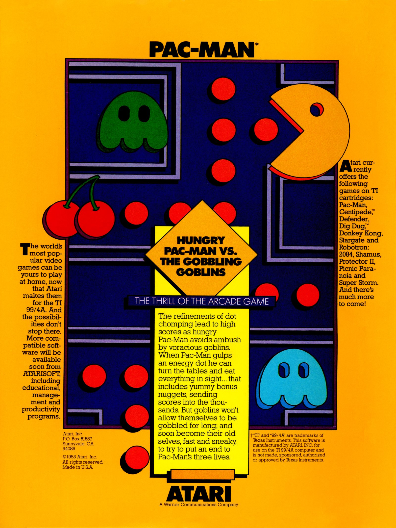 File:Pac-Man Box (back).jpg - TI-99/4A-Pedia