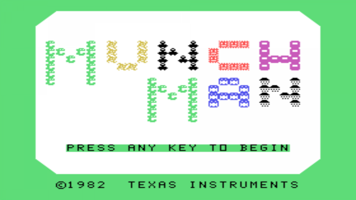 File:Munch Man Title Screen.png - TI-99/4A-Pedia