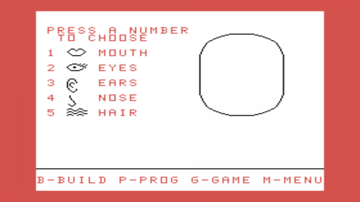 File:Facemaker - Build a Face Screen.png - TI-99/4A-Pedia